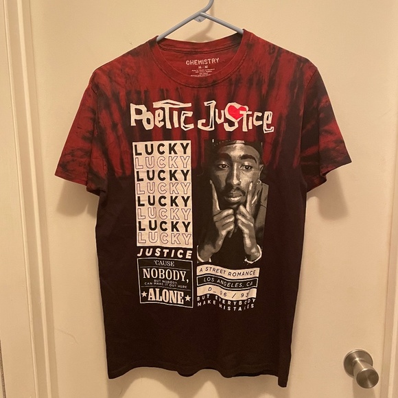 Chemistry | Shirts | Tupac Poetic Justice Black Red Shirt Chemistry ...